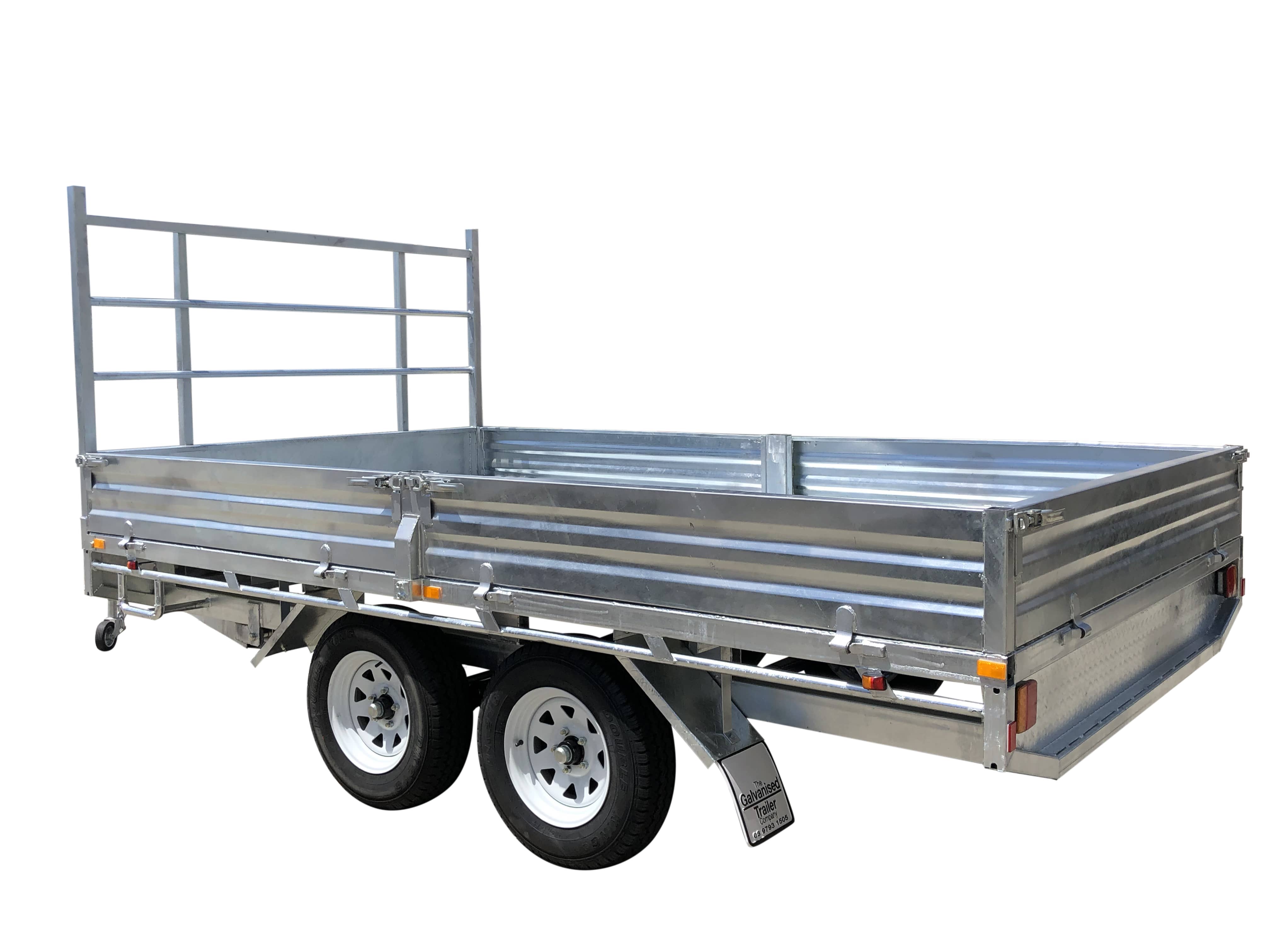 12x7 Tandem Flat Top - The Galvanised Trailer Company