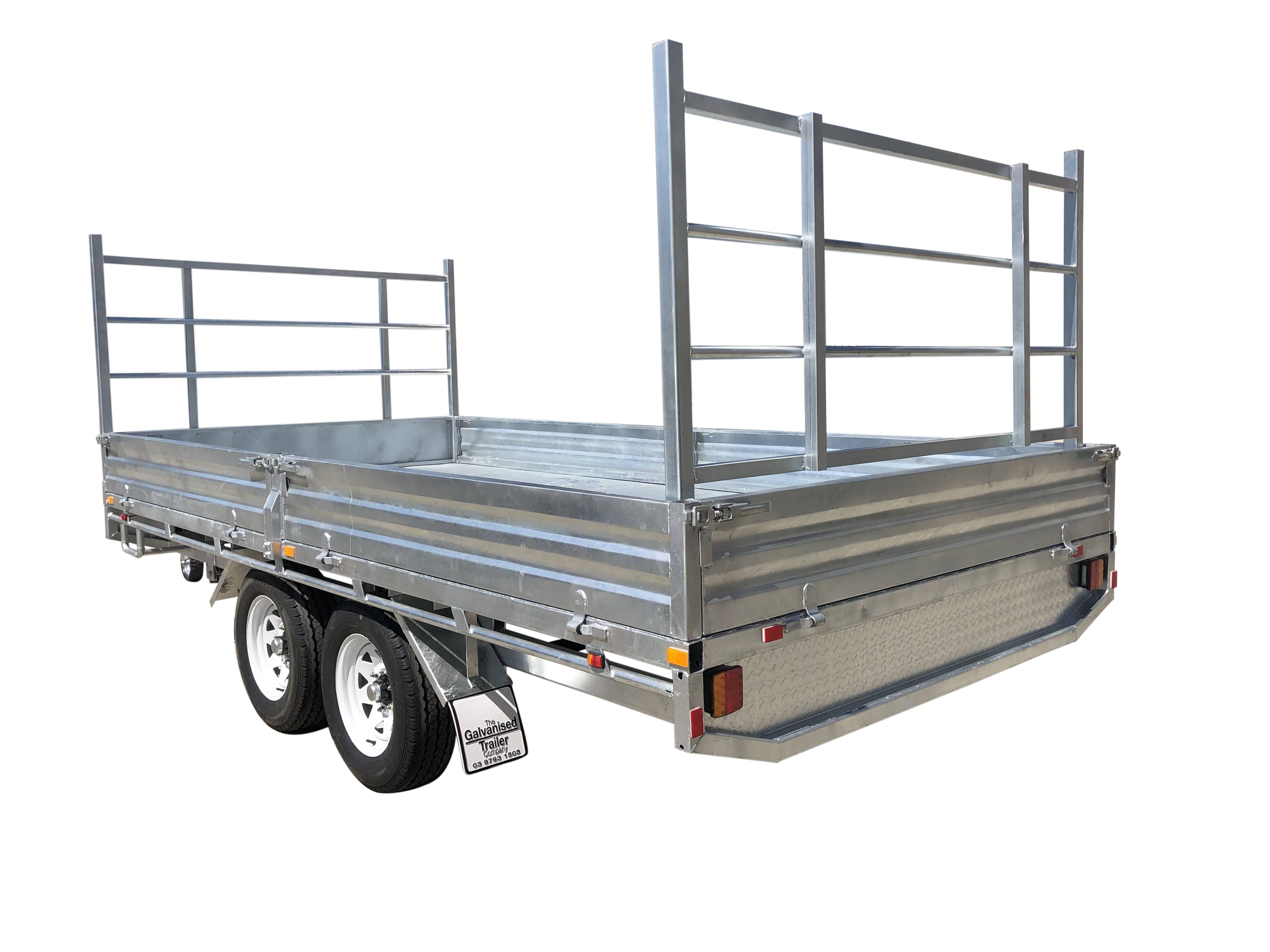 14x7 Tandem Flat Top - The Galvanised Trailer Company