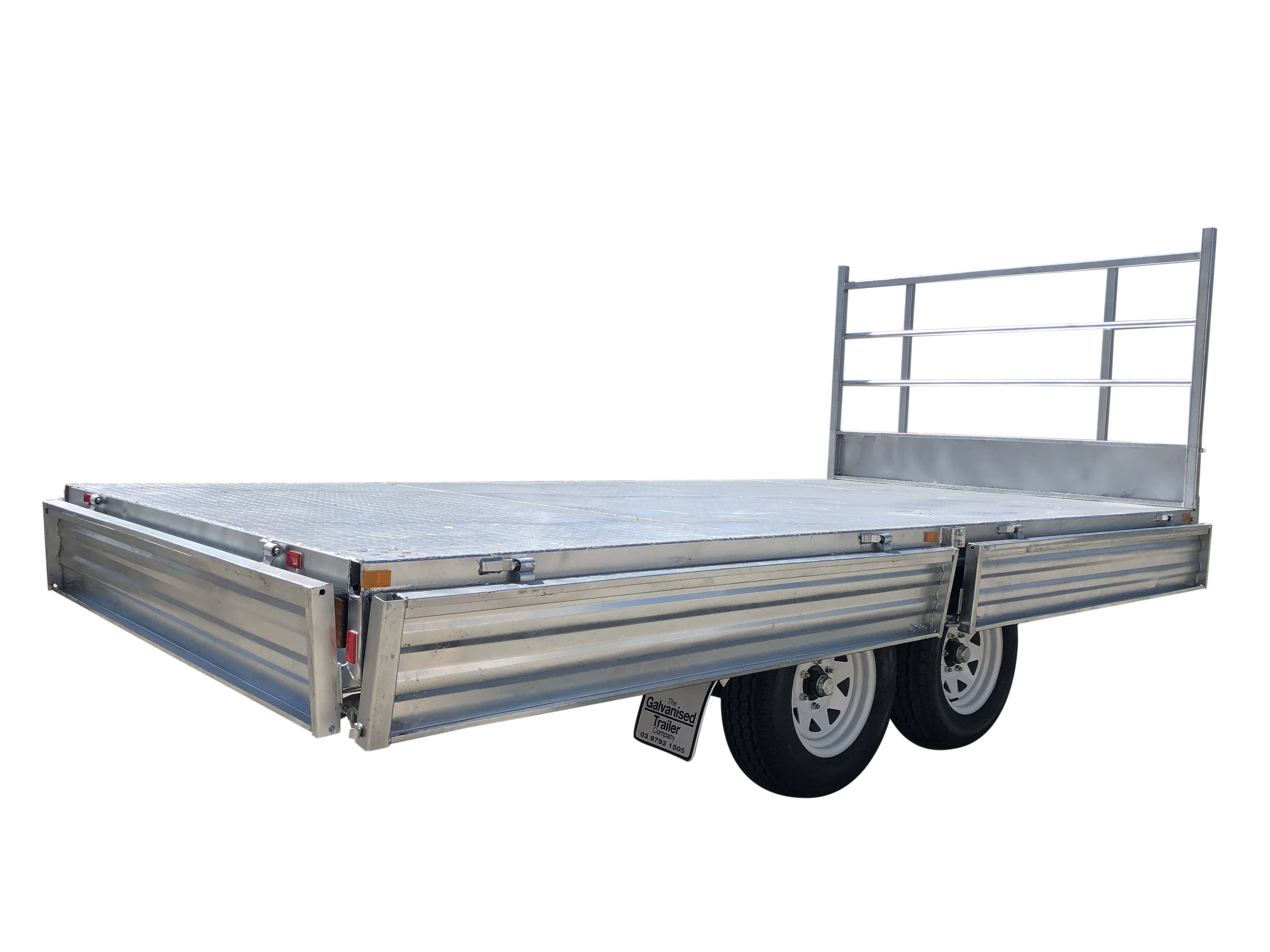 14x7 Tandem Flat Top - The Galvanised Trailer Company